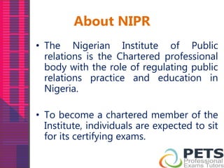 All You Need to know about the NIPR Professional Certitification | PPTX