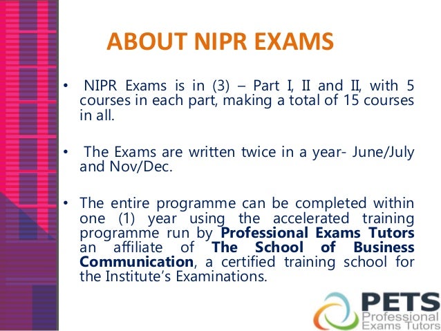 All You Need to know about the NIPR Professional Certitification