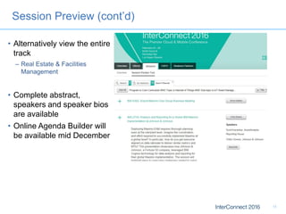 Everything TRIRIGA users need to know about IBM InterConnect 2016 with Session Details | PDF ...