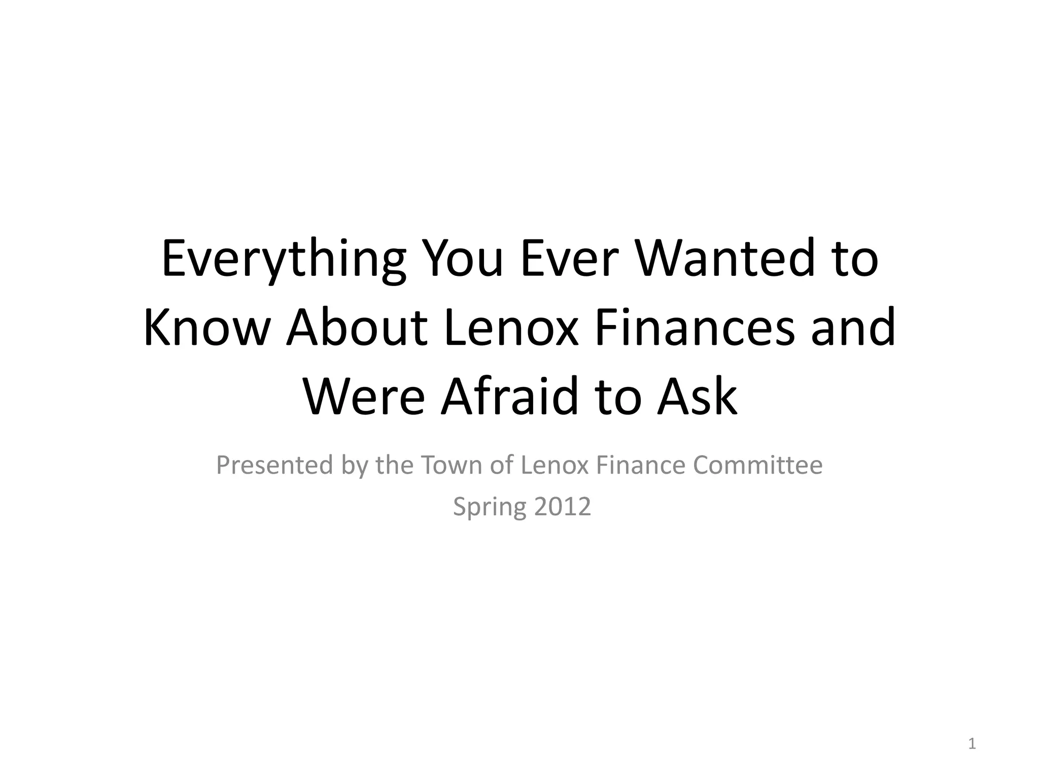 Everything you ever wanted to know about lenox v5 | PPTX | Water Services | Home Utilities