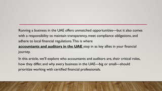 Everything You Need to Know About Accountants and Auditors in the UAE ...