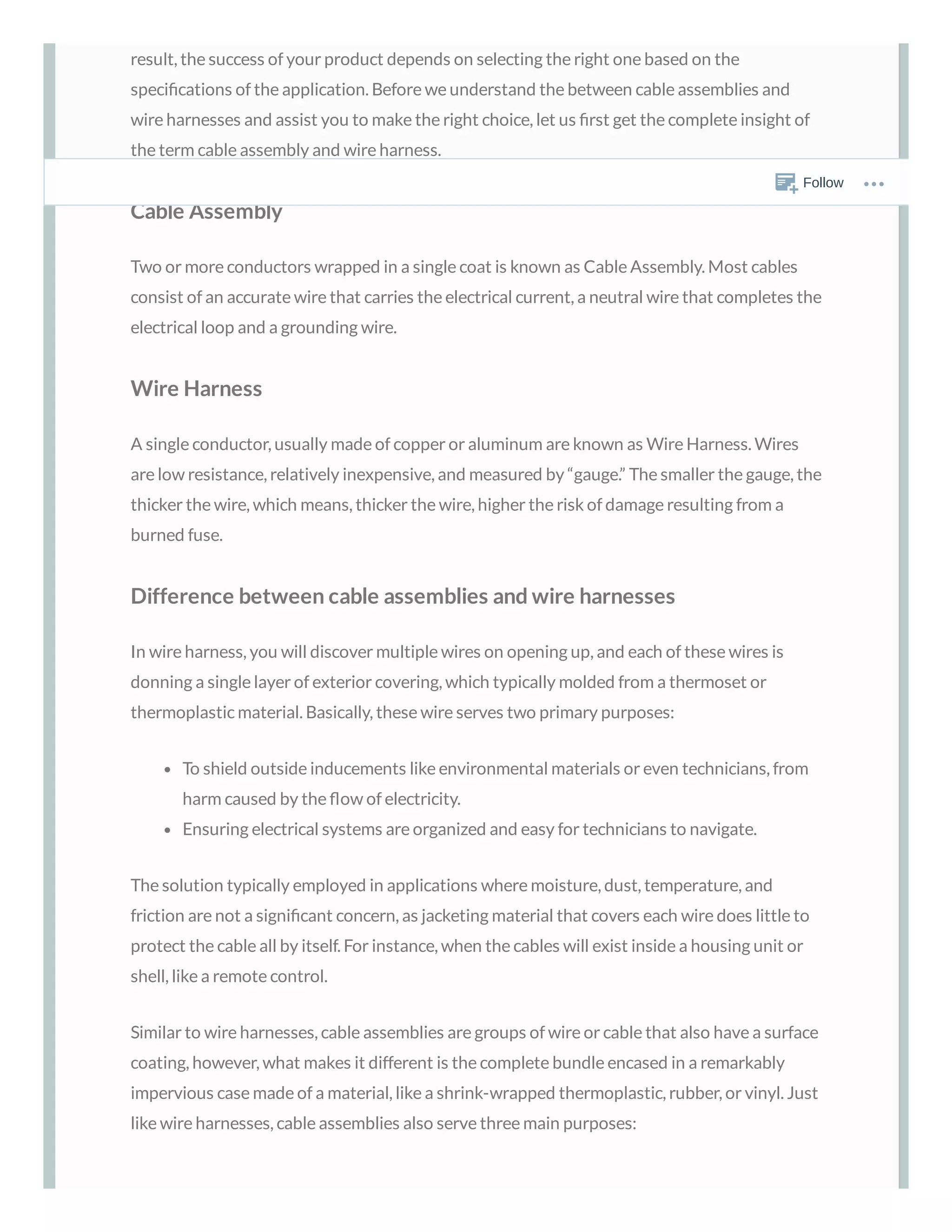 Everything you need to know about cable and wire assembly | PDF