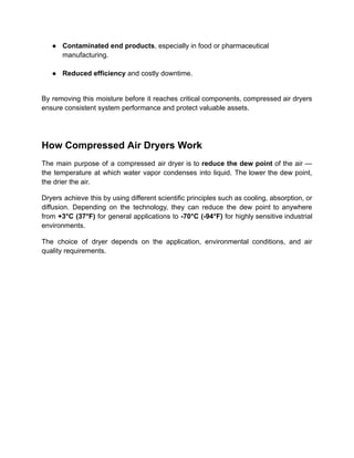 Everything You Need to Know About Compressed Air Dryers Types, Uses ...