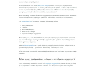 Everything You Need to Know About Conducting Employee Pulse Surveys (+ Free Template) | PPT