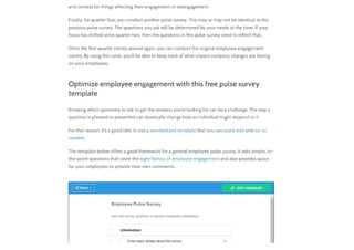 Everything You Need to Know About Conducting Employee Pulse Surveys (+ Free Template) | PPT ...