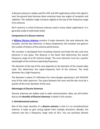 Everything you need to Know about Discone Antenna | PDF