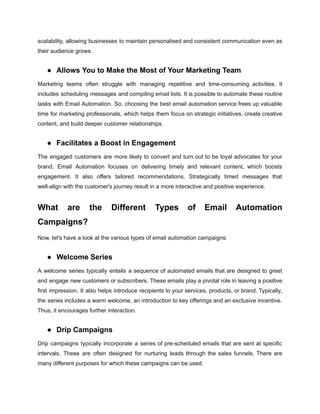 Everything You Need to Know About Email Automation | PDF
