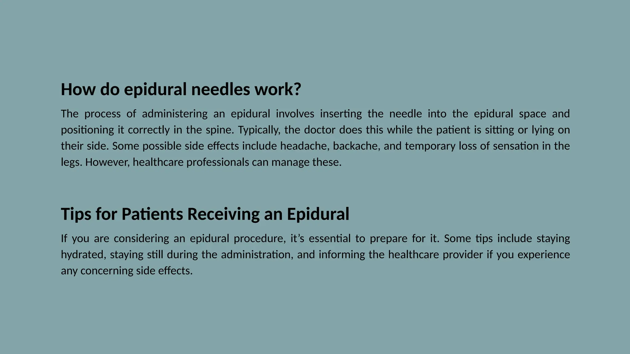 Epidural Needle : Everything You Need to Know About | PPTX