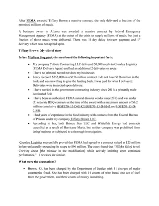 Everything you need to know about FEMA & Tiffany Brown Case.docx