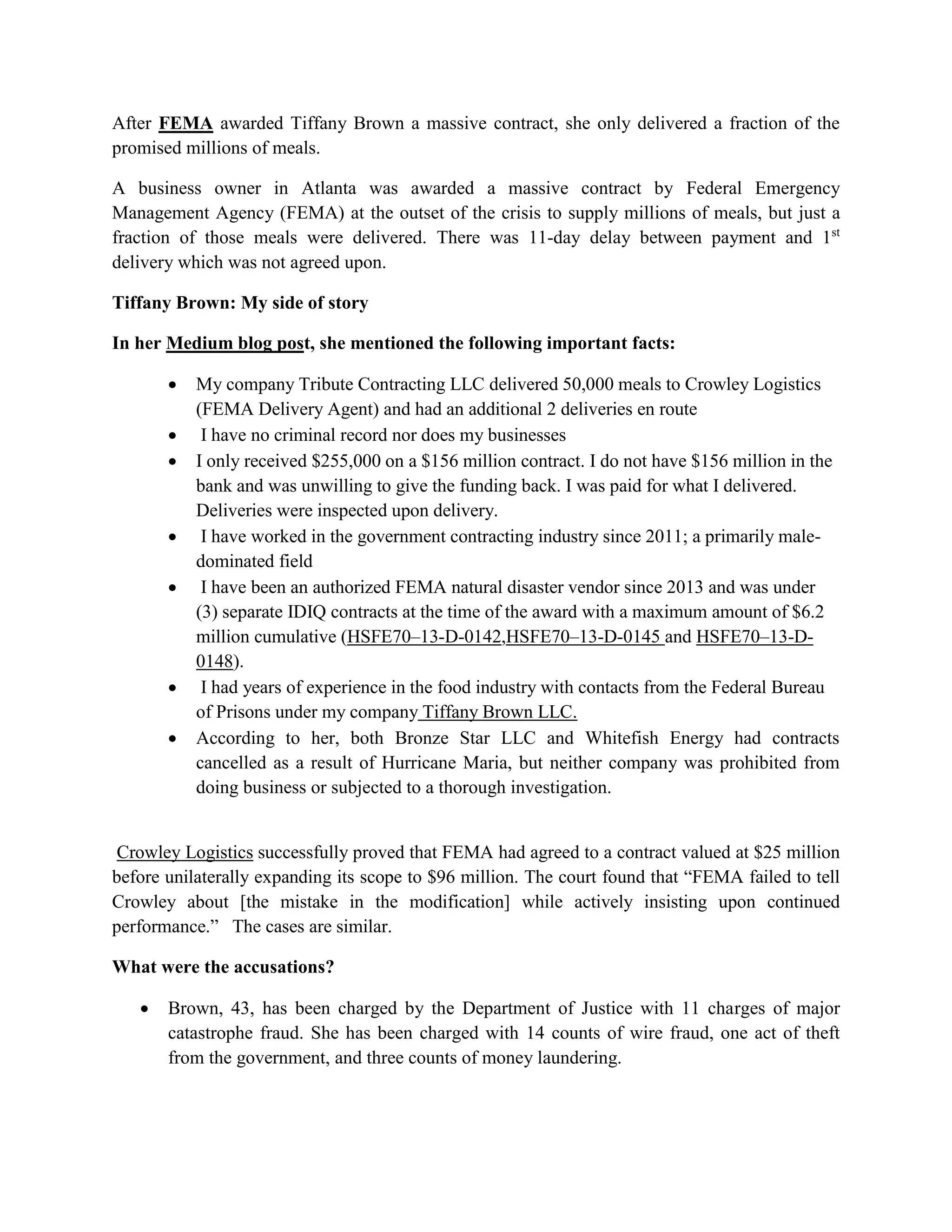 Everything you need to know about FEMA & Tiffany Brown Case.docx