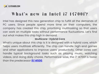 Everything You Need to Know About INTEL i7 14700F 14th Generation ...