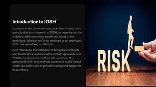 Everything you need to know about IOSH Course | PPT