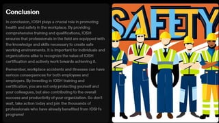 Everything you need to know about IOSH Course | PPT