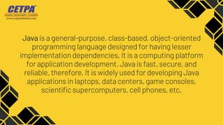 Everything You Need To Know About Java | PPT