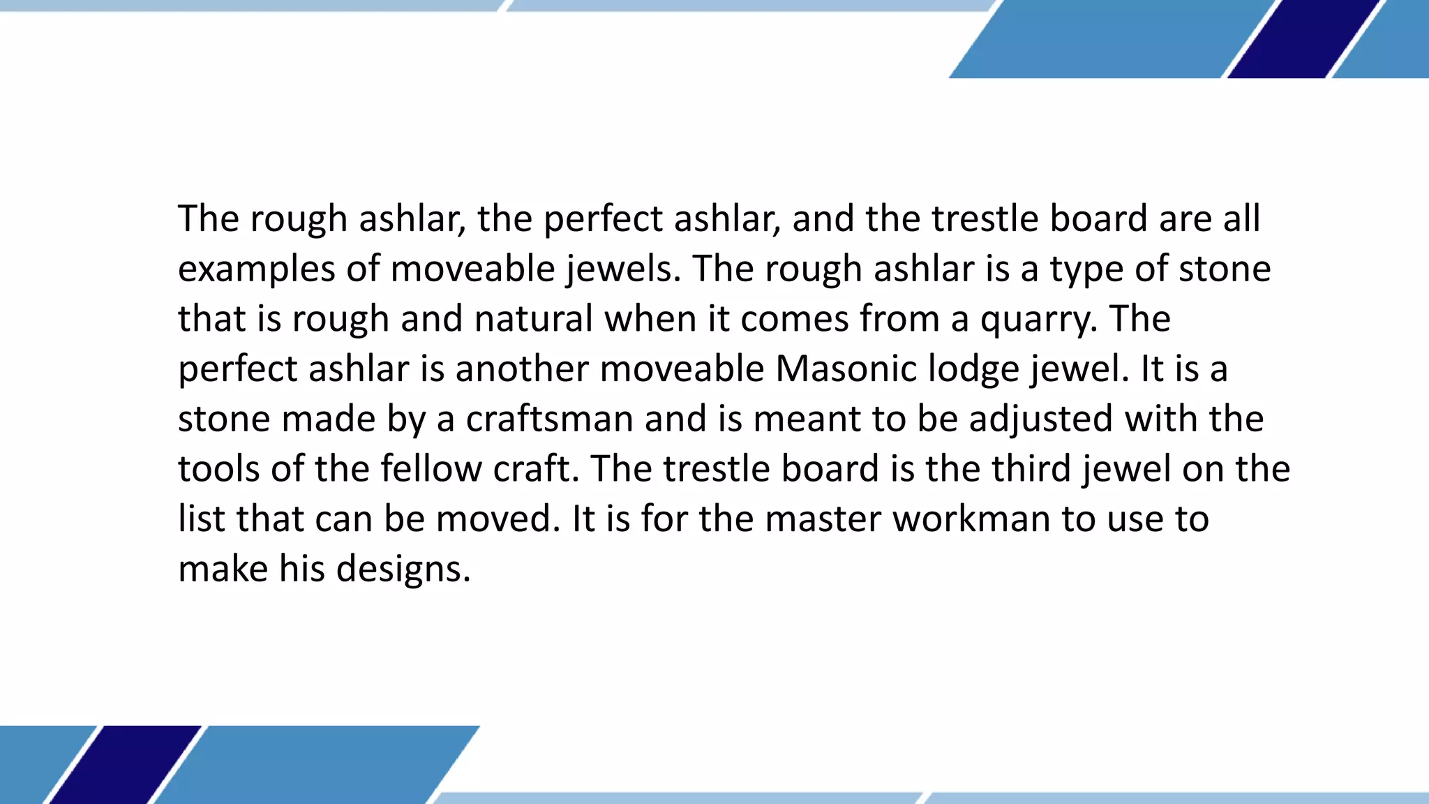 Everything you need to know about masonic jewels | PPTX