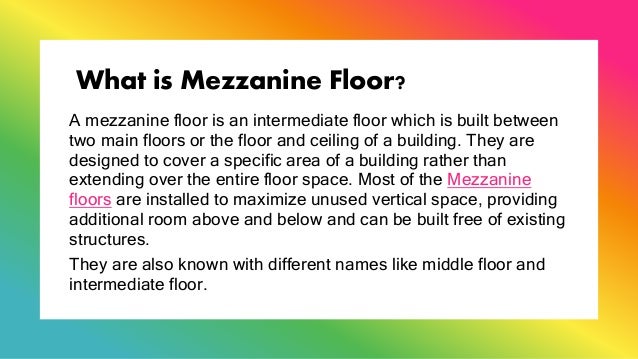 Everything you need to know about mezzanine floor | PPTX