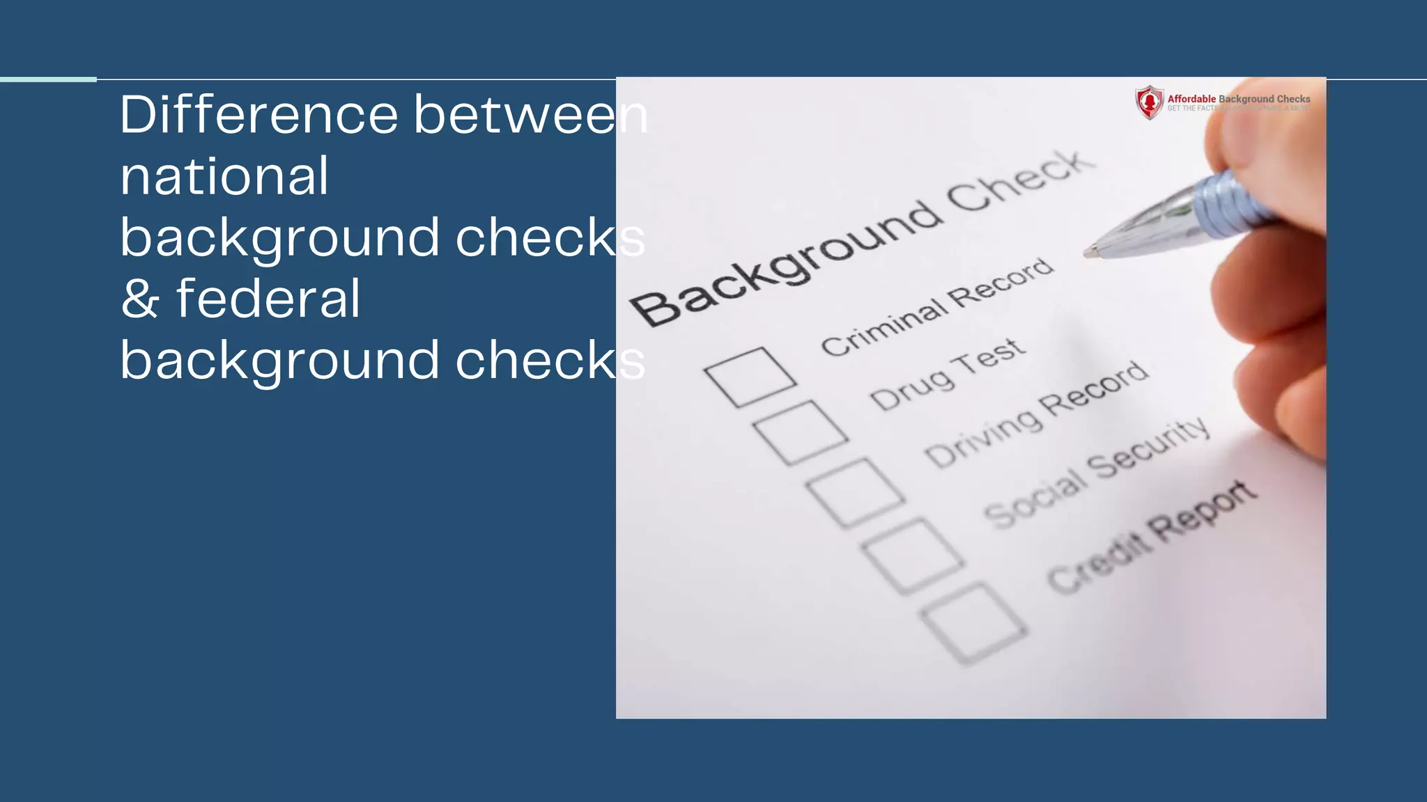 Everything you Need to Know About National Background Check | PPTX
