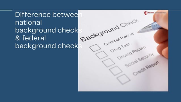 Everything you Need to Know About National Background Check | PPT