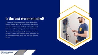 Everything you need to know about Portable Appliance Testing or PAT | PPT