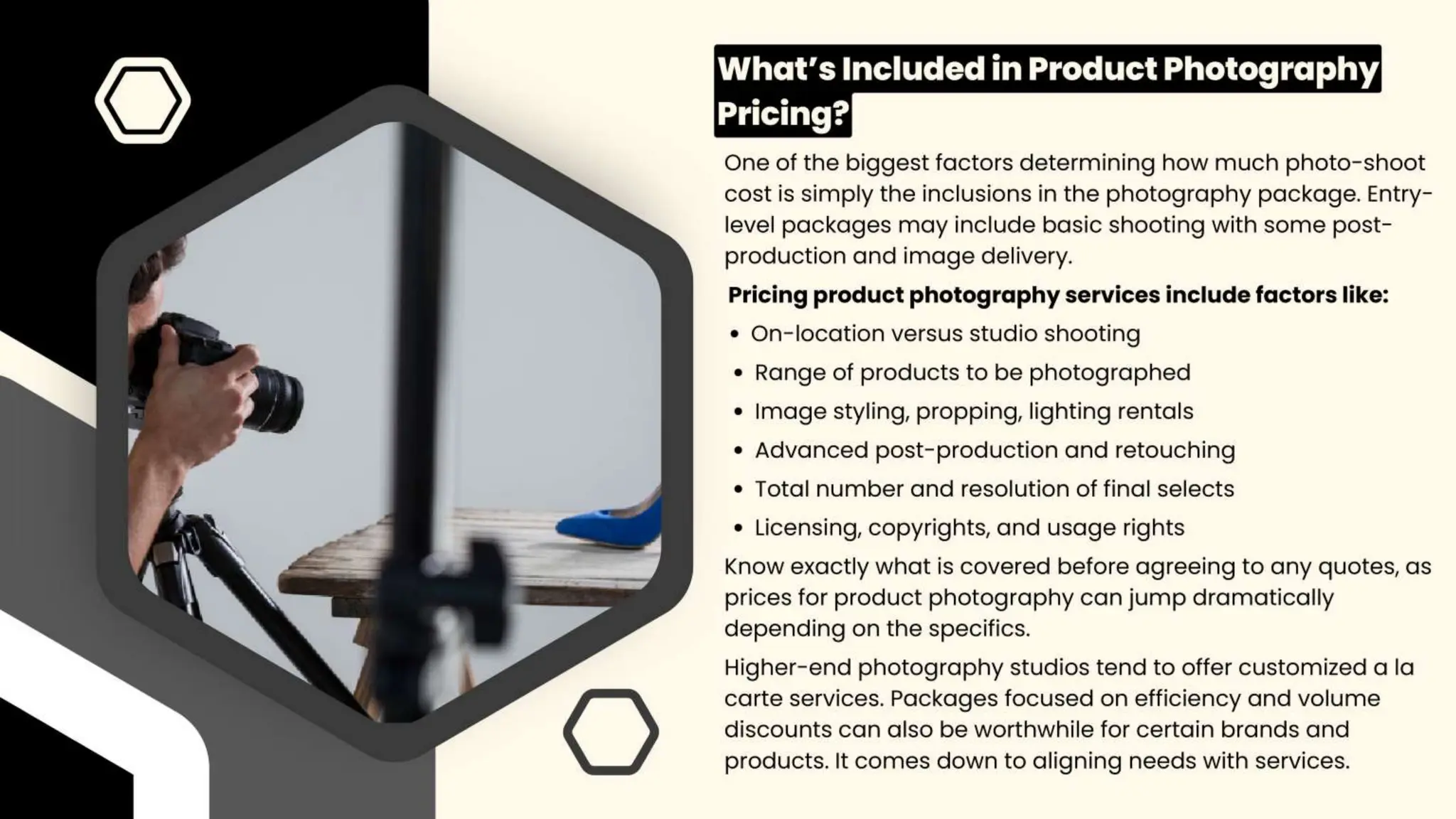 Everything You Need To Know About Product Photography Pricing | PPTX