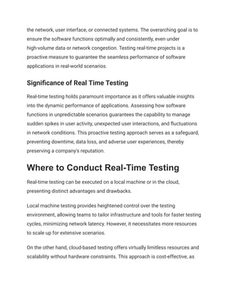 Everything you need to know about Real Time Testing.pdf | Cloud ...