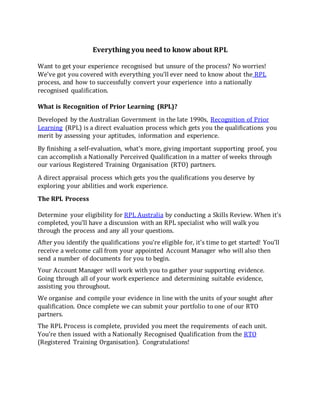 Everything you need to know about rpl | PDF