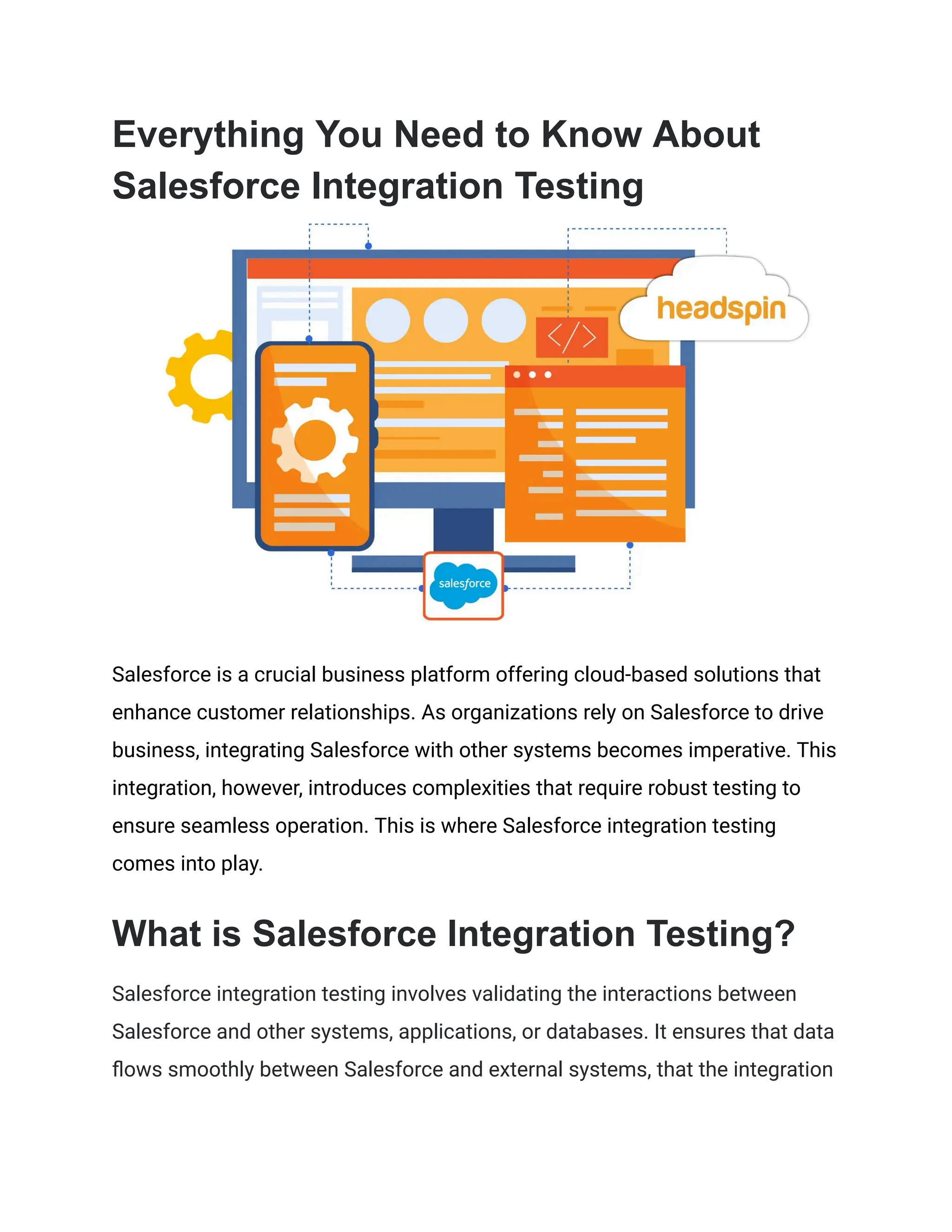Everything You Need To Know About Salesforce Integration Testingpdf