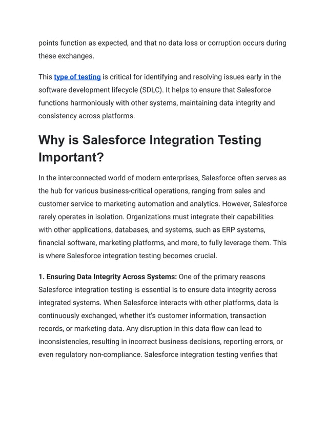 Everything You Need To Know About Salesforce Integration Testing Pdf