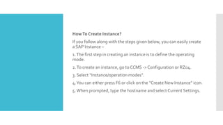 Everything You Need To Know About SAP Instance & SAP SID | PPTX