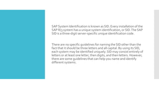 Everything You Need To Know About SAP Instance & SAP SID | PPTX