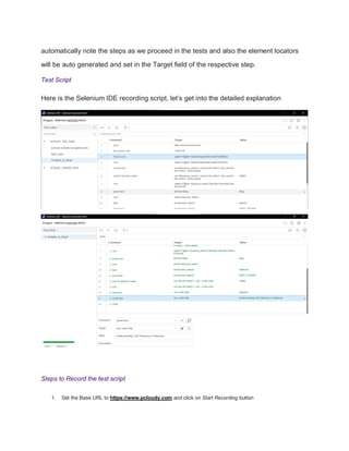 Everything you need to know about the Selenium IDE: Tutorial | PDF