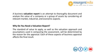 Everything you need to know about the valuation report | PPTX