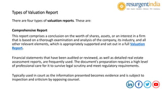 Everything you need to know about the valuation report | PPTX