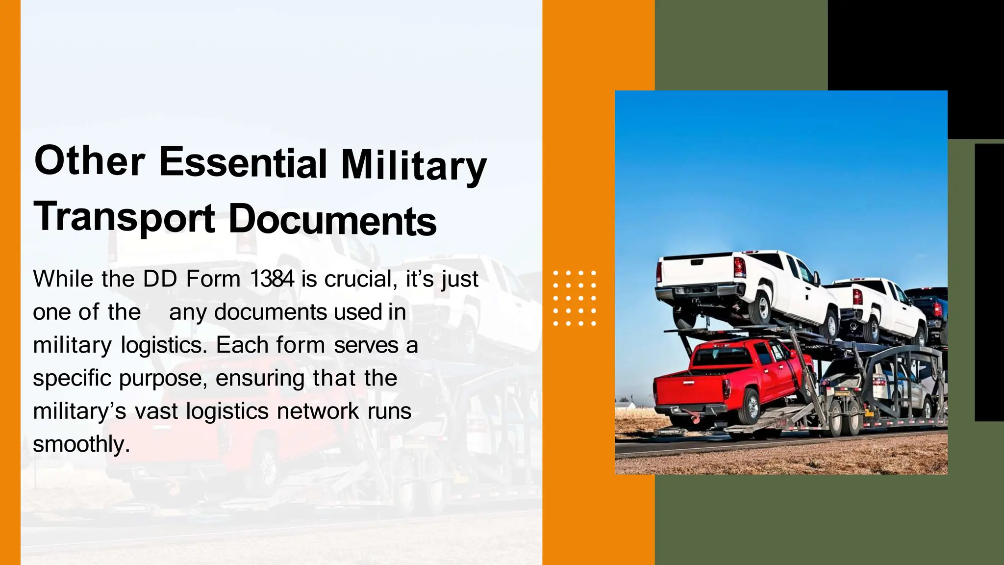 Everything You Need To Know About Transport Documentation Military.pptx ...