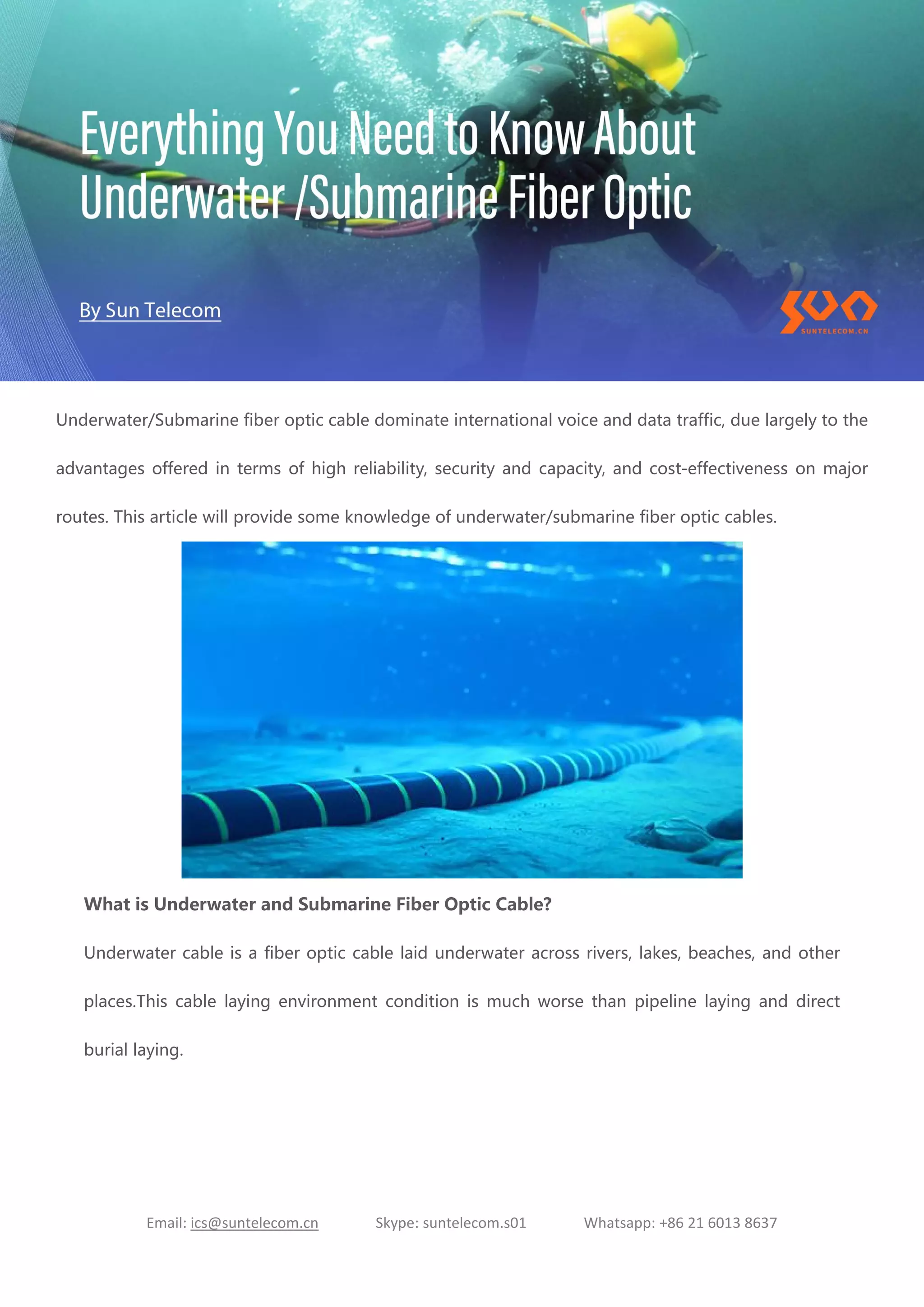 Everything You Need to Know About Underwater Submarine Fiber Optic ...