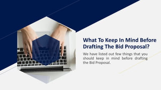 Everything You Need To Know About Writing The Winning Bid Proposal | PPT