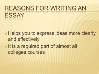 Everything you need to know when writing an essay | PPTX