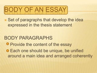 Everything you need to know when writing an essay | PPTX