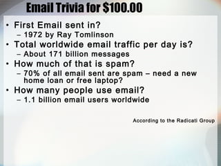 Everything you wanted to know about email | PPT