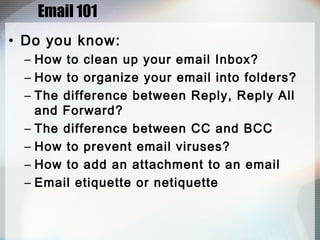Everything you wanted to know about email | PPT
