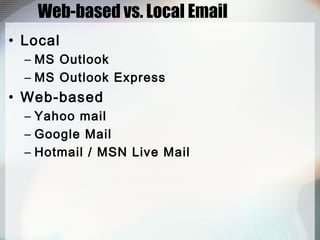 Everything you wanted to know about email | PPT