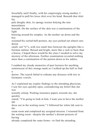 Every Wednesday, as part of my second-year medical student e.docx