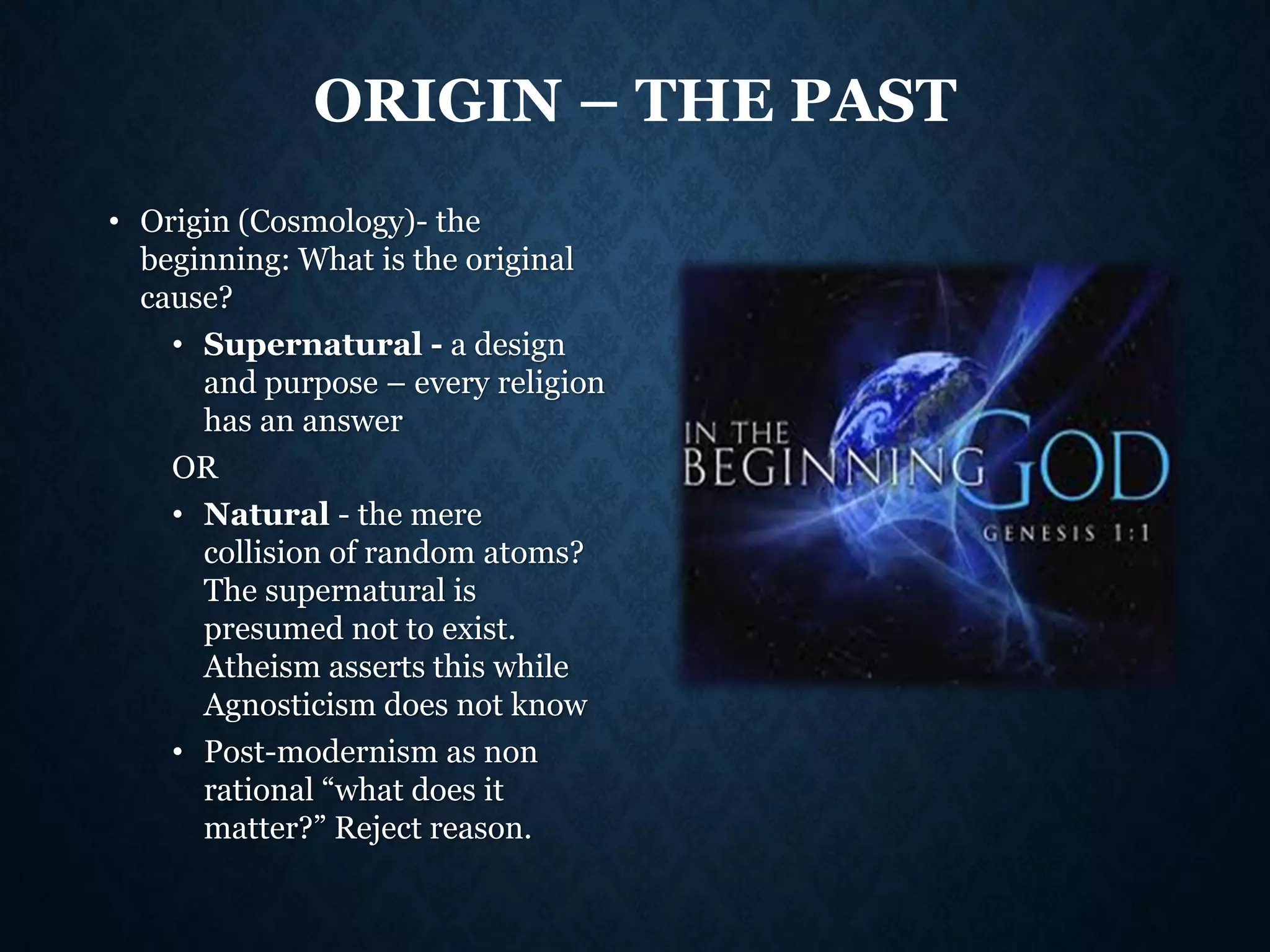 Every worldview explains | PPT