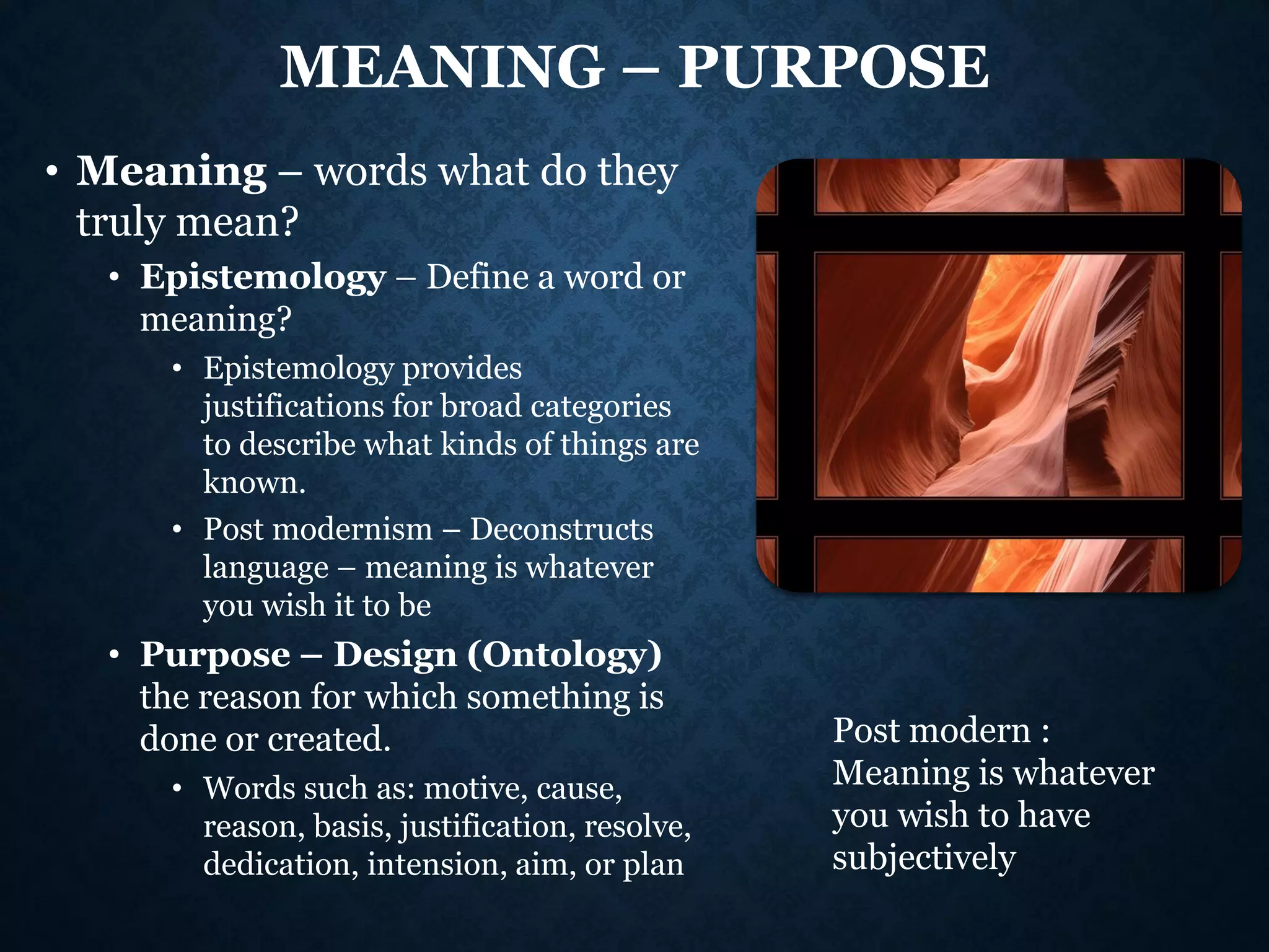 Every worldview explains | PPT