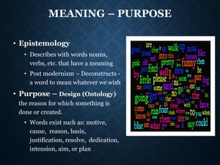 Every worldview explains | PPT