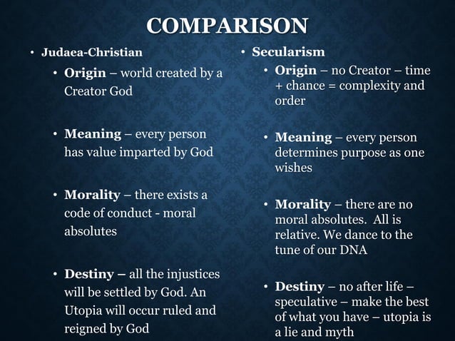 Every worldview explains | PPT