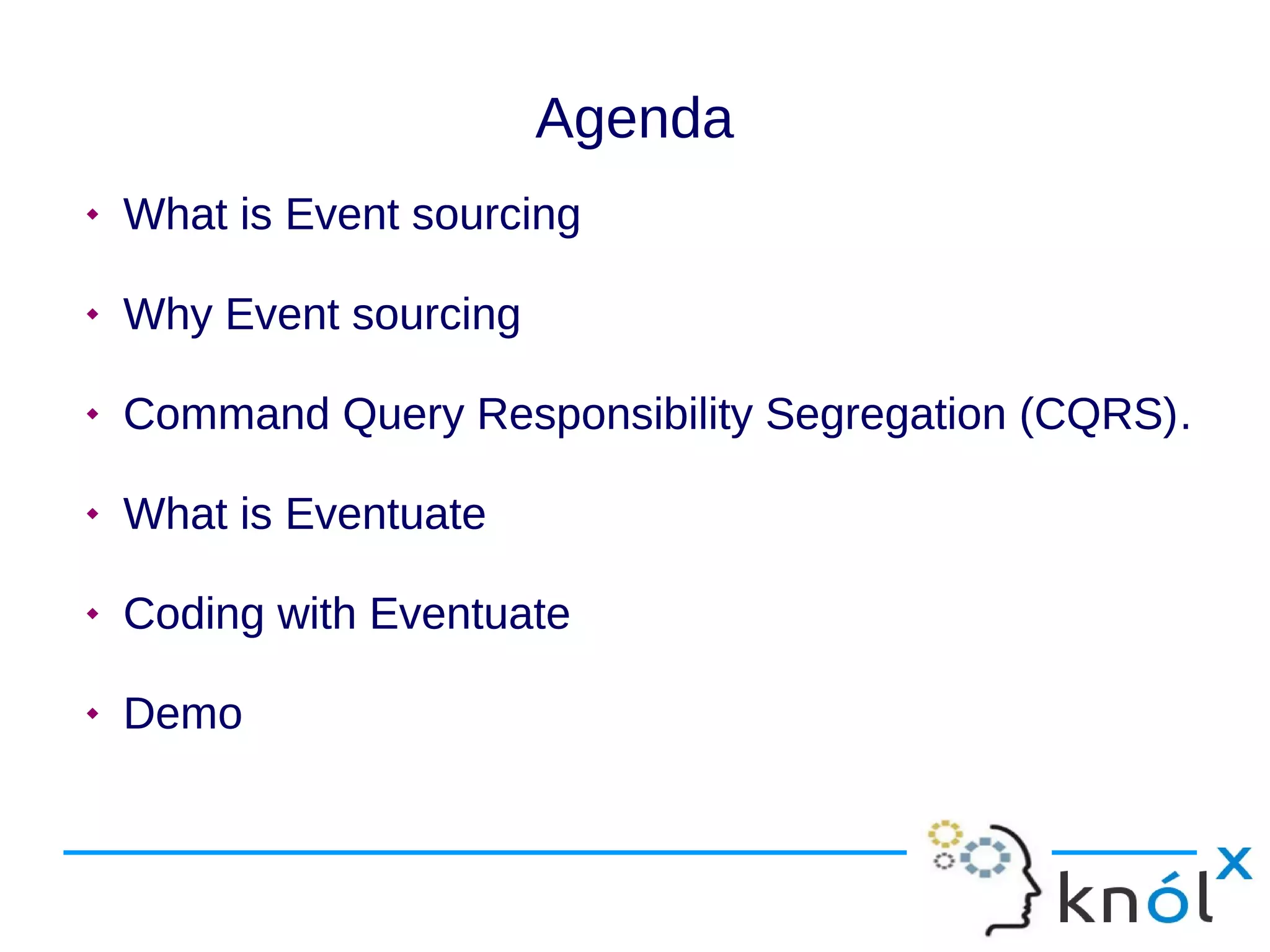 Event sourcing with Eventuate | ODP
