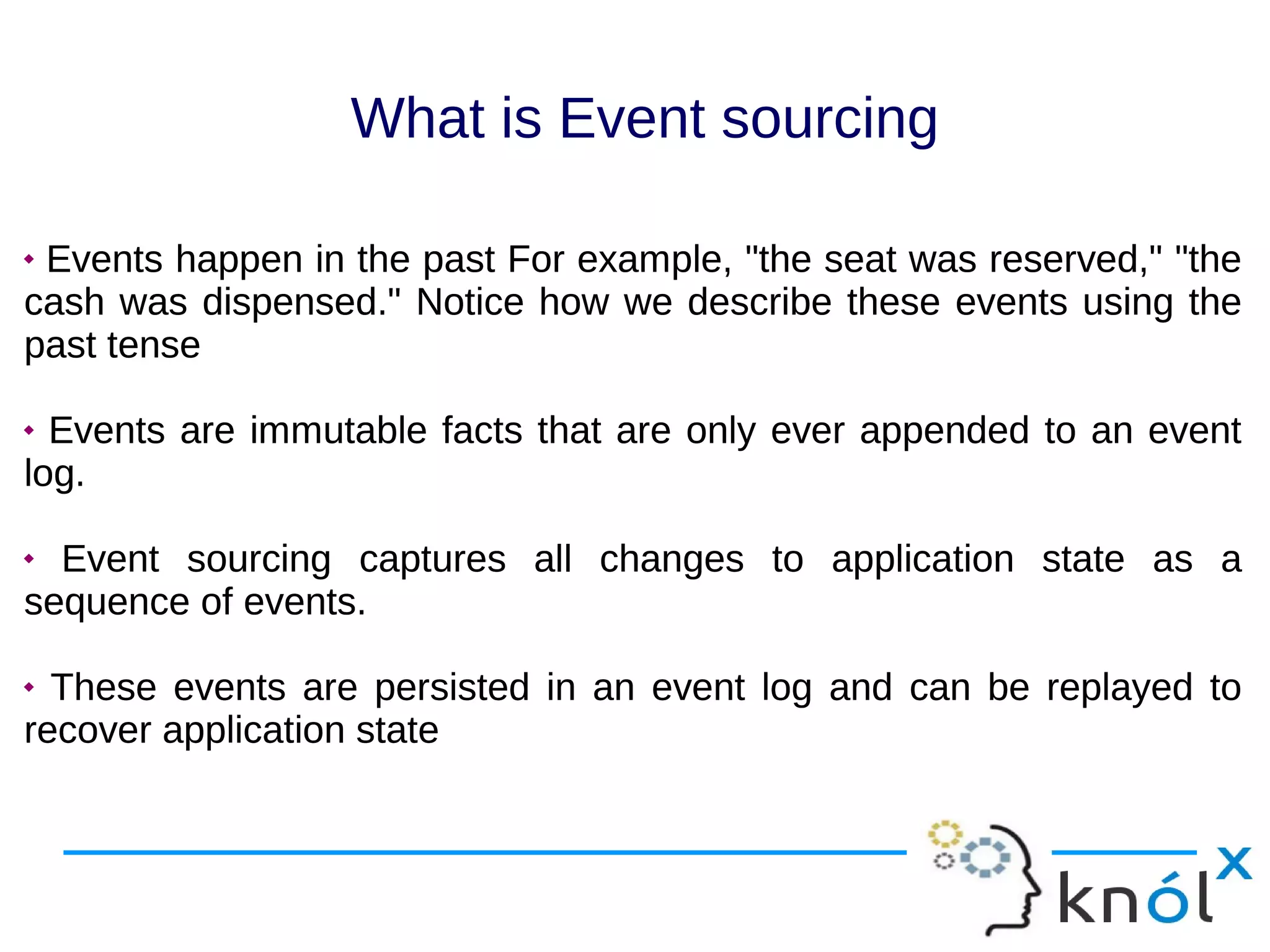 Event sourcing with Eventuate | ODP