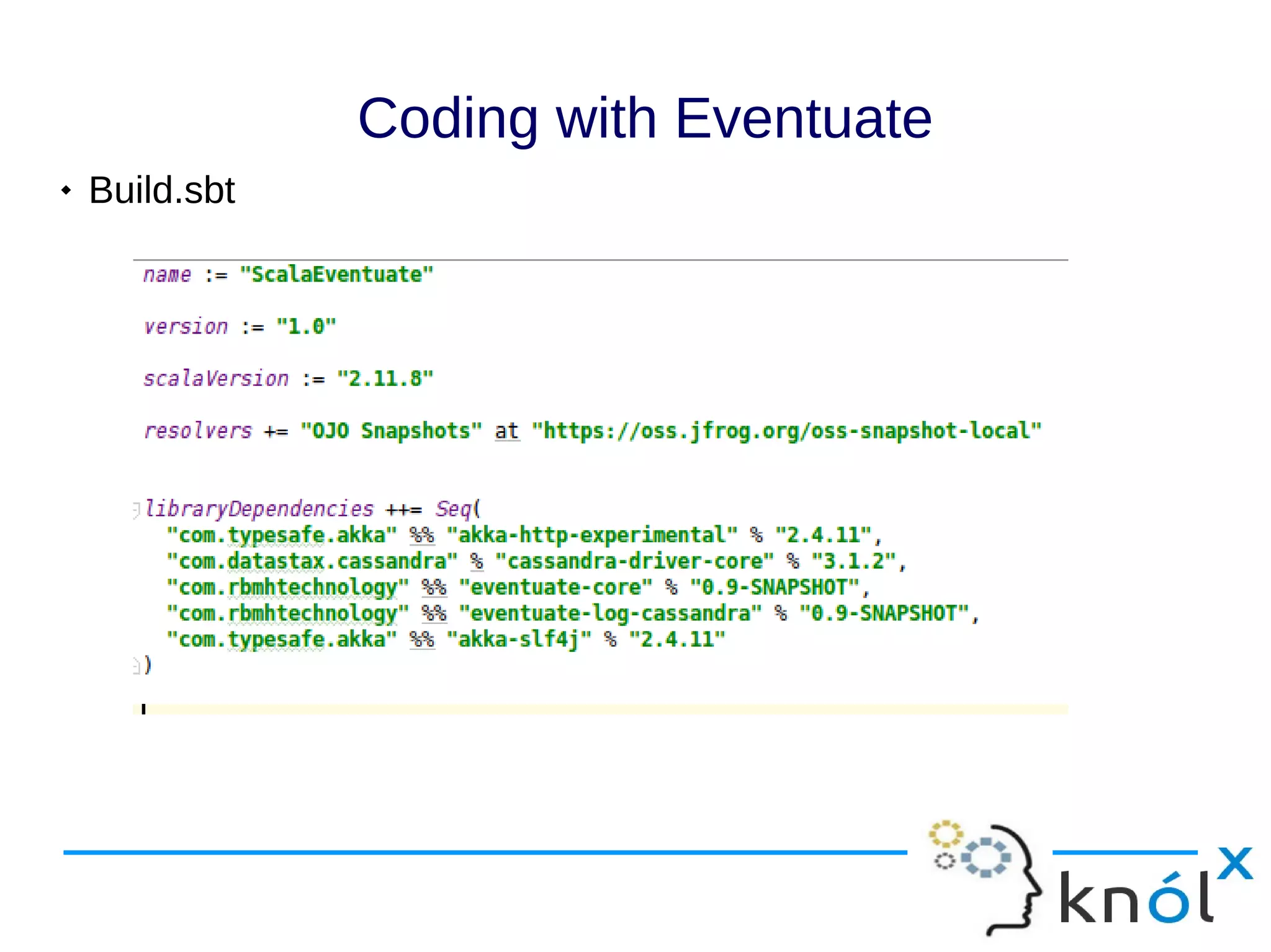 Event sourcing with Eventuate | ODP