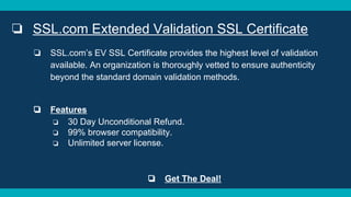EV (Extended Validation) SSL Certificate | PPT